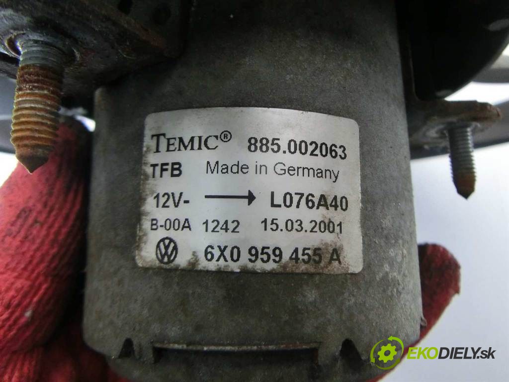 ventilátor chladiča 6X0959455A Volkswagen Lupo 0 | EkoDiely.sk