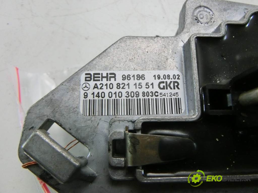 odpor, rezistor kúrenia vzduchu A2108211551 Mercedes-Benz E W210 0 ...