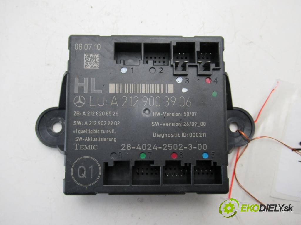 modul riadiaca jednotka dvere A2129003906 Mercedes-Benz W204 0 ...
