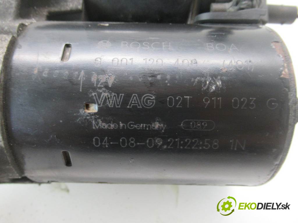 Volkswagen Polo IV 9N HATCHBACK 5D 1.4B 75HP 01-09 štartér org.čis ...
