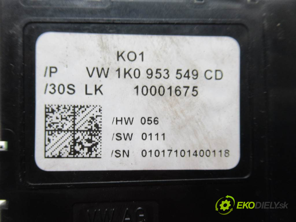 Skoda Superb II 0 modul volantu 1K0953549CD | EkoDily.cz